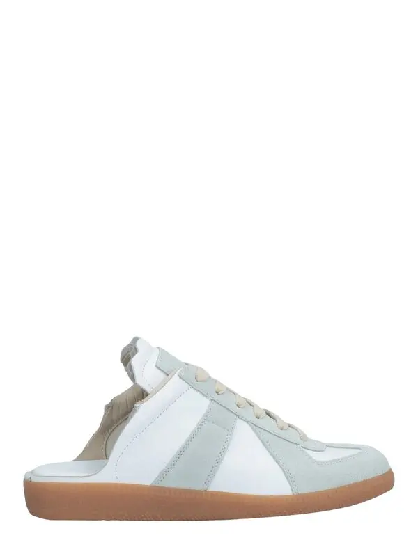 MAISON MARGIELA Two-tone Leather Mules And Clogs - White