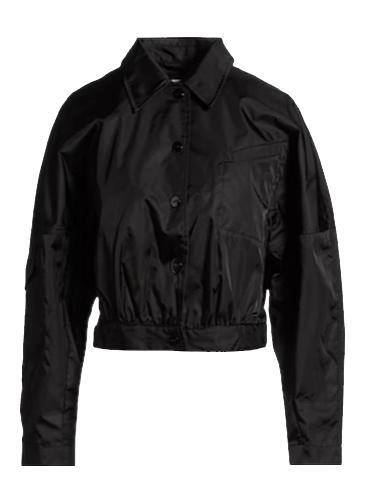 GANNI Relaxed Fit Long Sleeve Jacket - Black