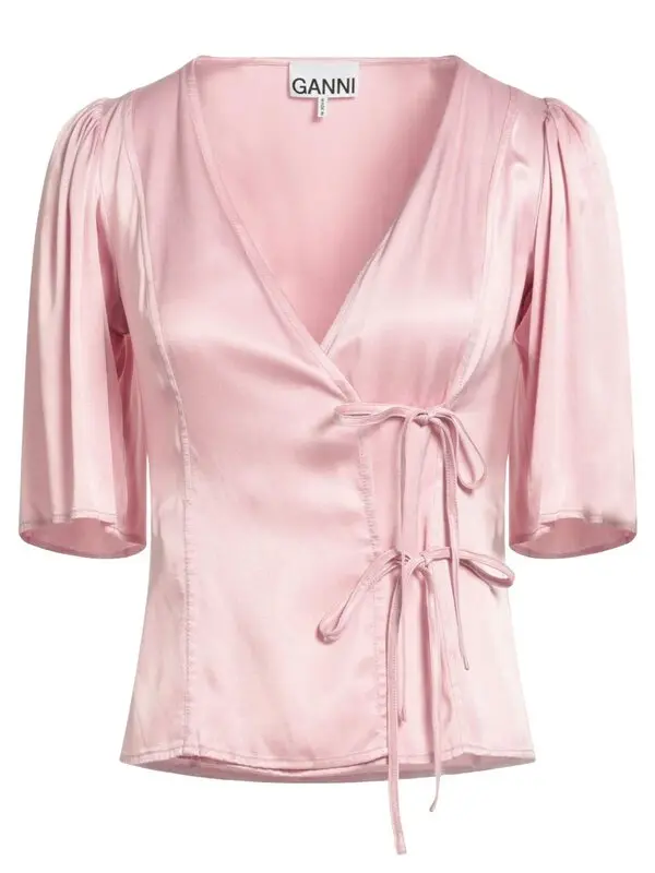 GANNI Tops - Pink