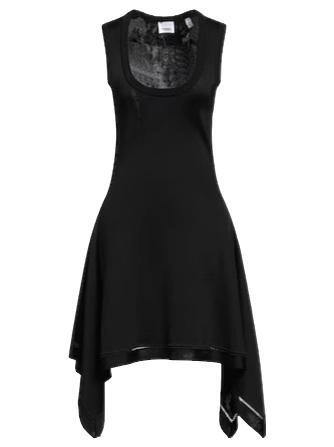 Burberry Sleeveless Asymmetrical Knit Dress - Black