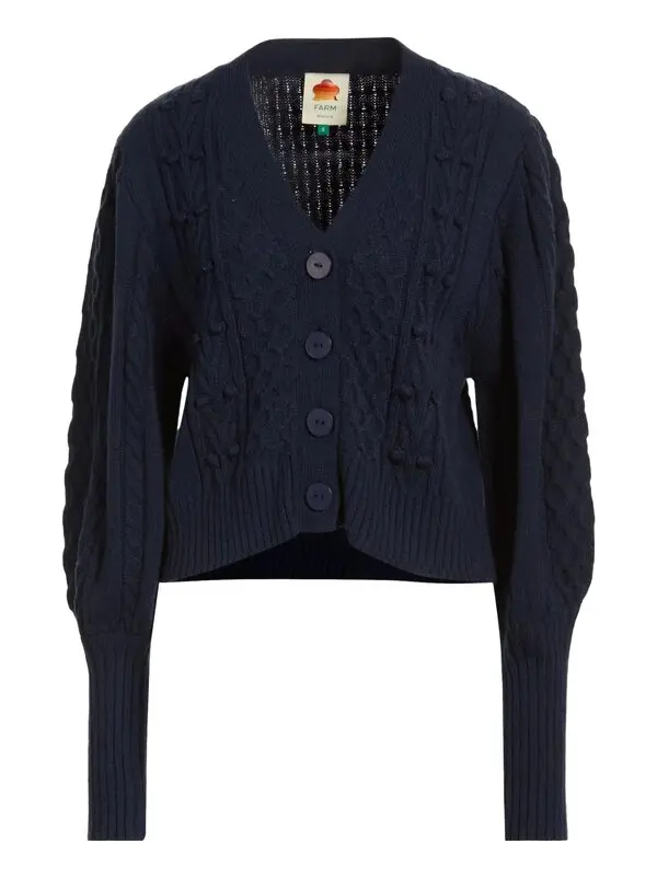 Farm Rio Long Sleeves Cardigan - Black