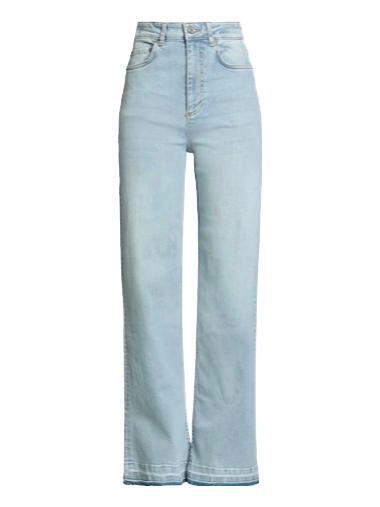 GANNI High-waisted Straight-leg Denim Trousers - Blue