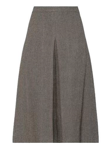 MAISON MARGIELA Plaid Midi Skirt - Gray