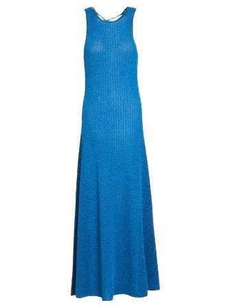 GANNI Knitted Maxi Dress - Blue