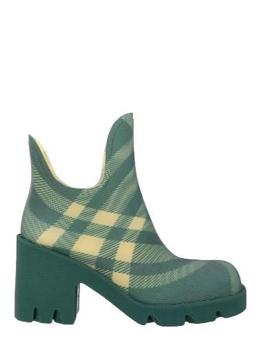 Burberry Printed Ankle Boots - Green