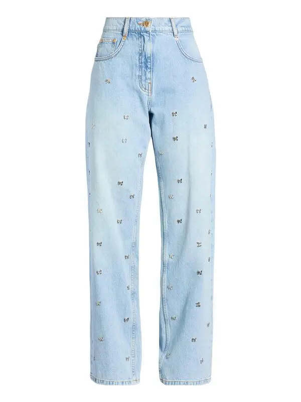 Farm Rio Belt Loop Jeans - Blue