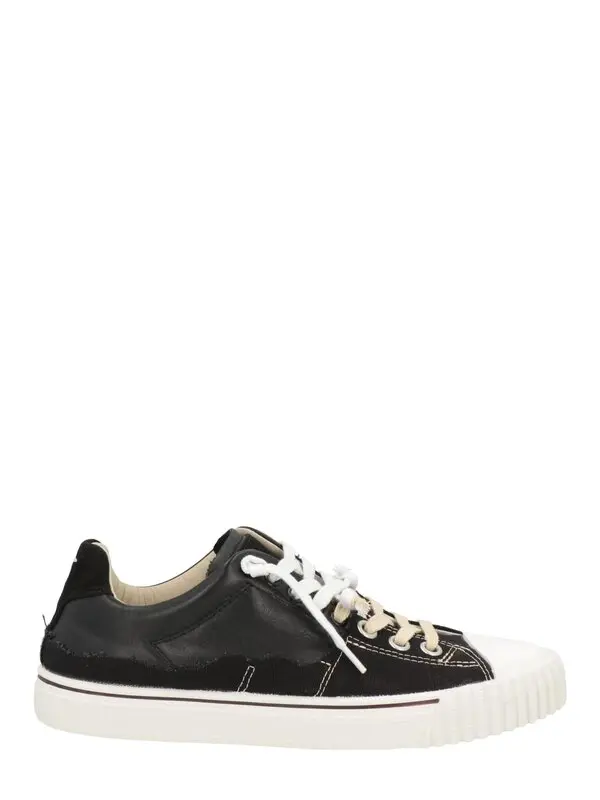 MAISON MARGIELA Low-top Canvas And Leather Trainers - White