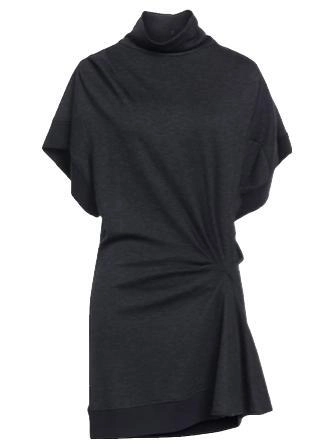Isabel Marant Étoile Flared Jersey Dress With Turtleneck - Black