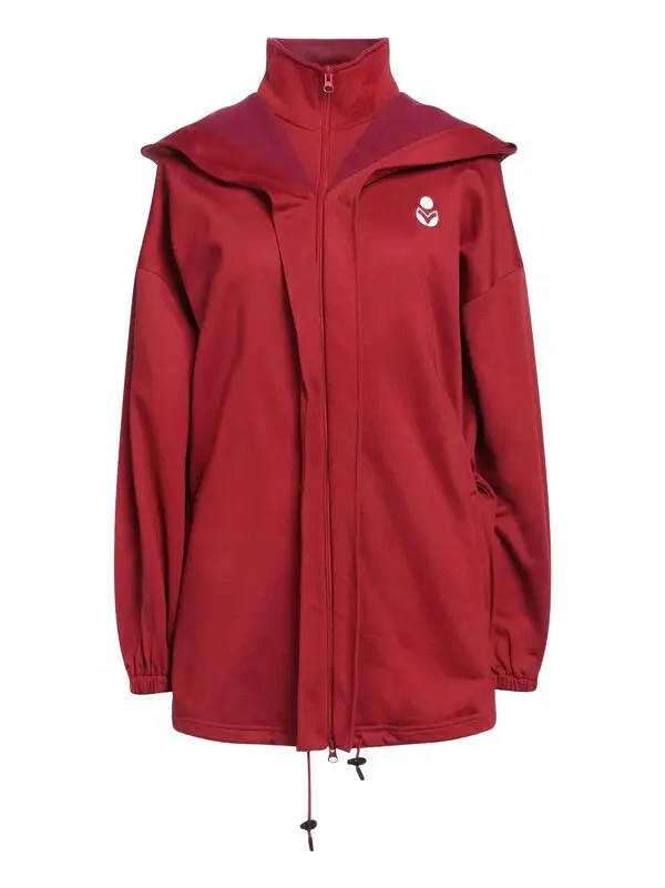 Isabel Marant Étoile Two-tone Hooded Zip-up Sweatshirt - Red