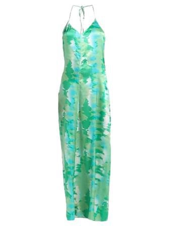 GANNI Long Dress - Green