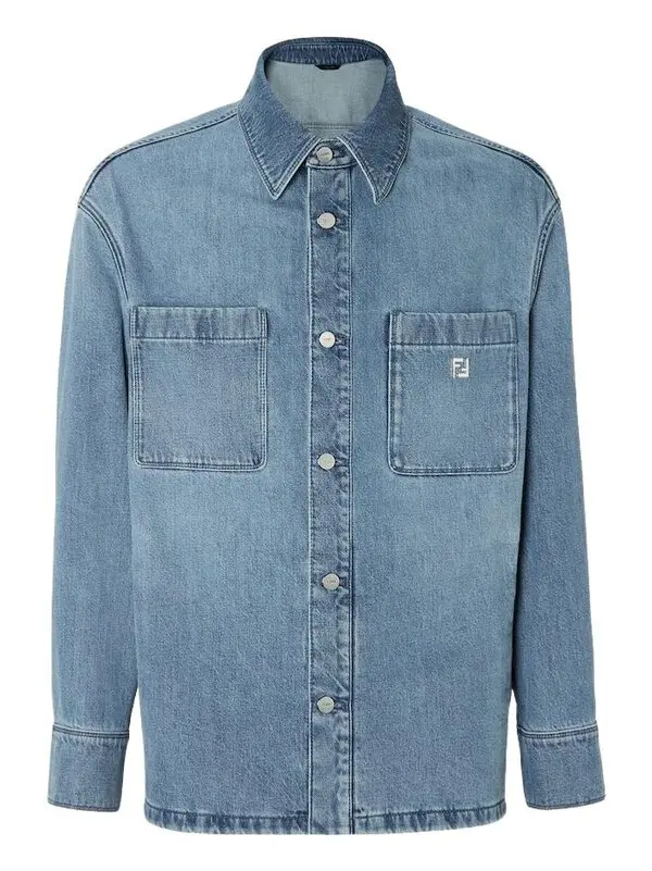 Fendi Light Denim Shirt - Blue