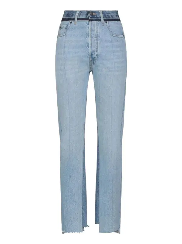 MAISON MARGIELA Medium Wash Straight-leg Jeans - Blue