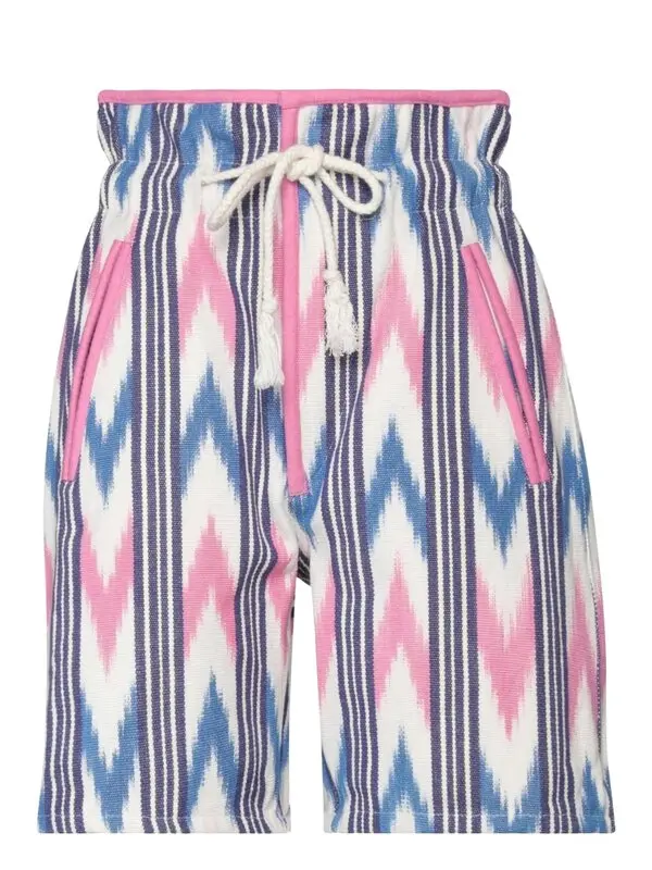 Isabel Marant Étoile Drawstring Waist Printed Shorts - Gray