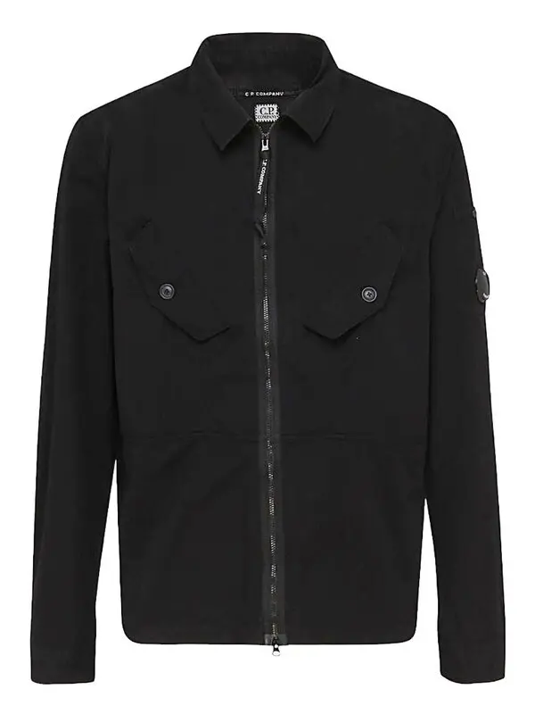 C.P. COMPANY Cotton Shirt Jacket - Black