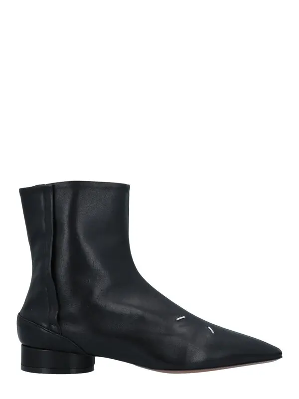 MAISON MARGIELA Leather Ankle Boot - Black