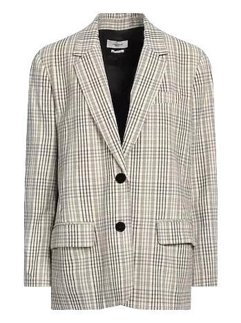 Isabel Marant Étoile Single-breasted Tartan Blazer - Nude