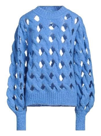 Isabel Marant Étoile Open-knit Crewneck Long-sleeve Sweater - Blue