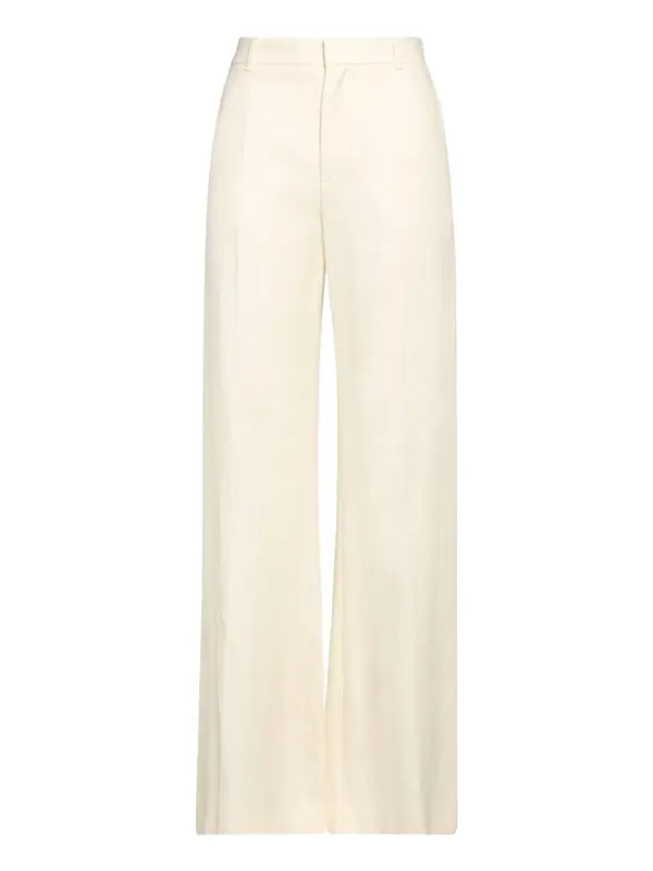 Chloé Wide-leg Casual Trousers - White