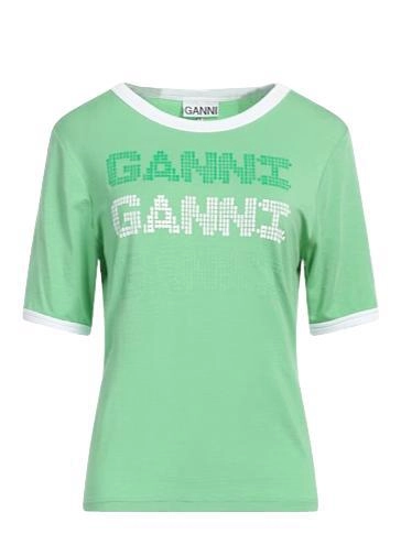 GANNI T-shirts - Green