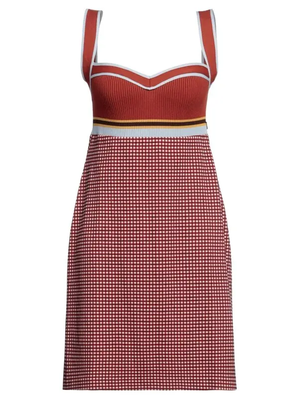 Marni Sleeveless Knitted Dress - Red