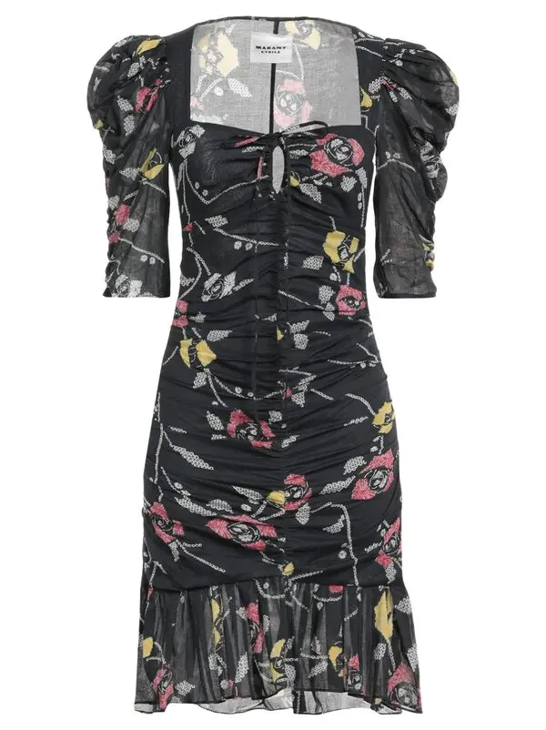 Isabel Marant Étoile Sheath Dress With Floral Print - Black