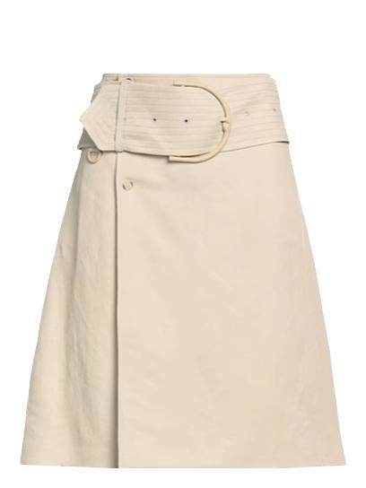 Burberry Midi Wrap Skirt - Nude