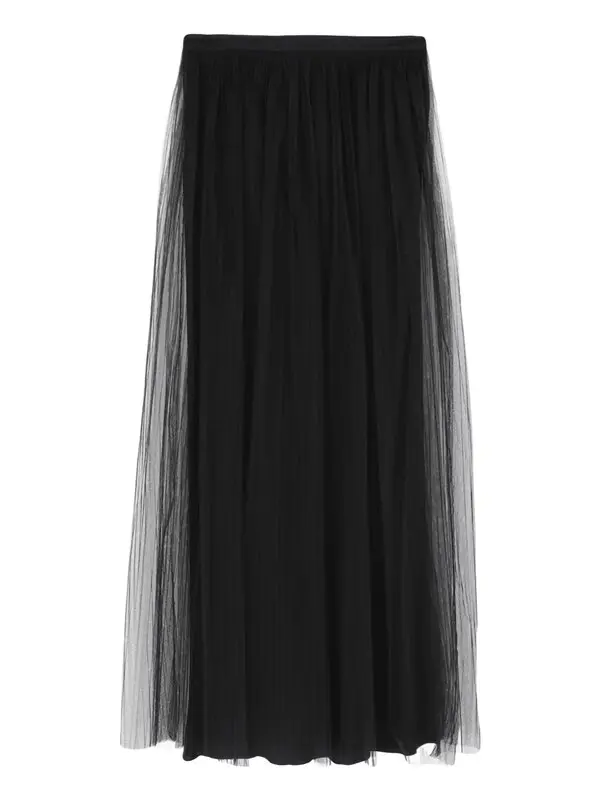 MAISON MARGIELA Long Tulle Skirt - Black
