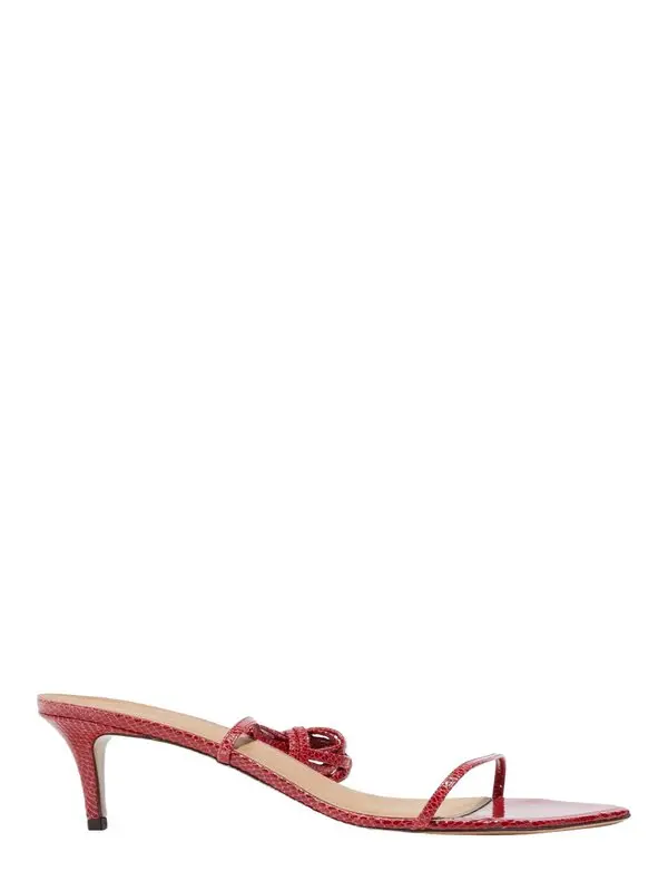 Isabel Marant Étoile Snake Effect Stiletto Sandals - Nude