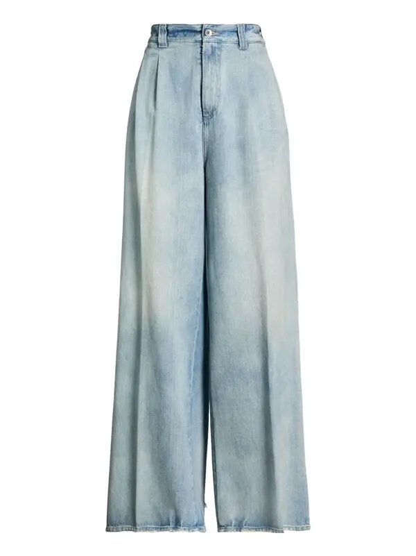 MAISON MARGIELA Slit Pockets Baggy Jeans - Gray