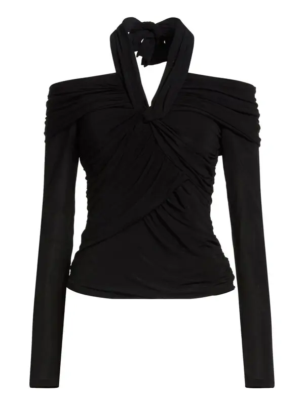 Isabel Marant Étoile Off-shoulder Long-sleeve Top - Black