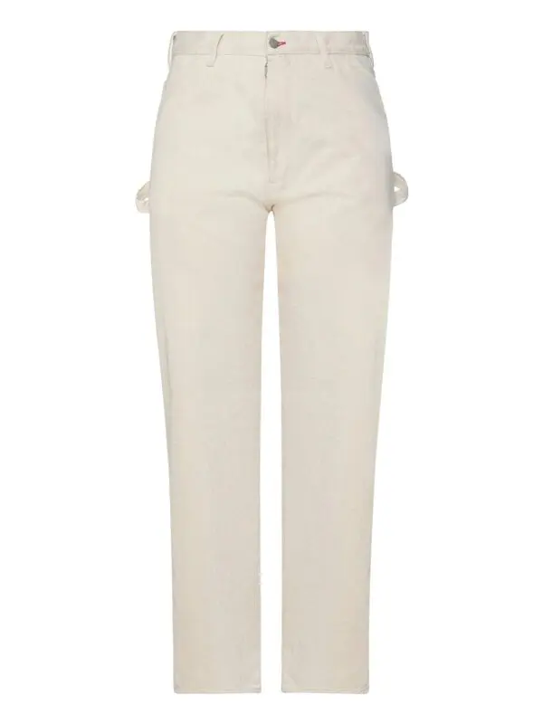 MAISON MARGIELA Straight-leg Gabardine Trousers - White