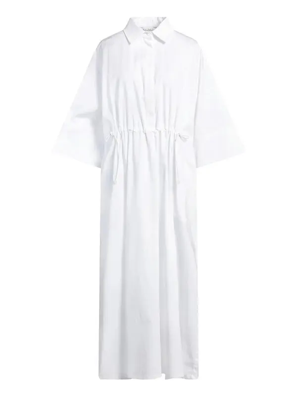 Max Mara Long Sleeve Shirt Dress - White