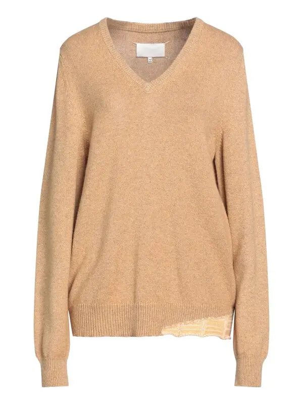 MAISON MARGIELA Lightweight Knit V-neck Jumper - Nude