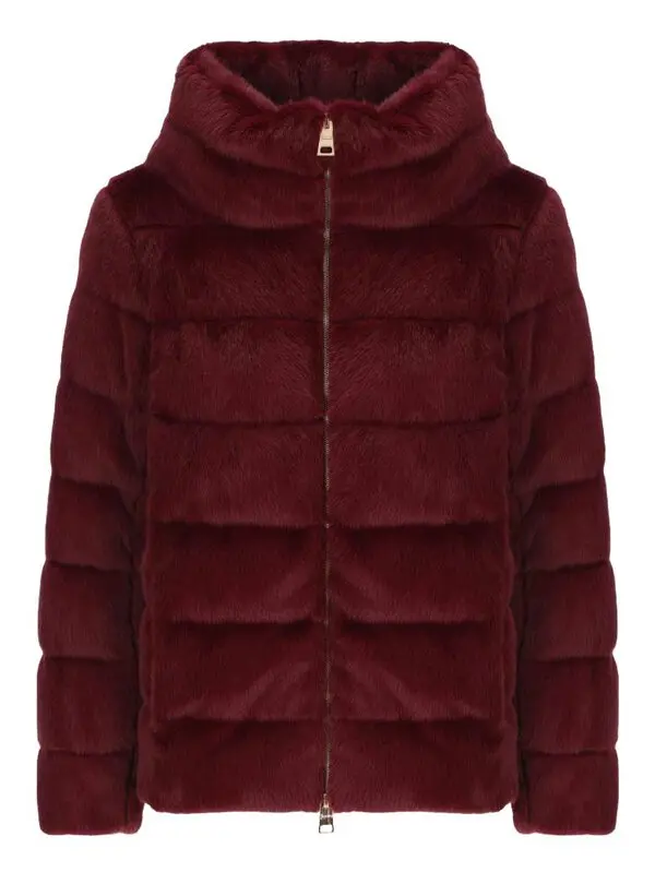 Herno Padded Fur Jacket - Brown