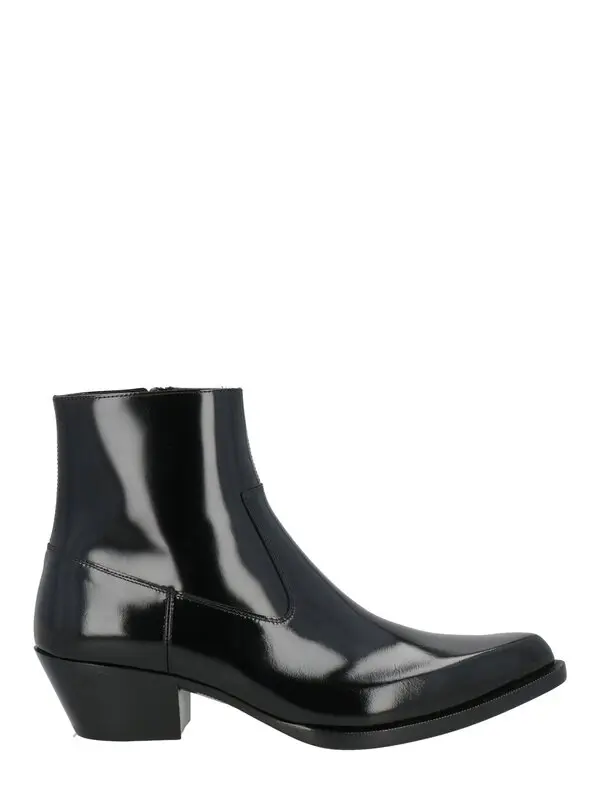 Saint Laurent Pointed-toe Ankle Boots - Black