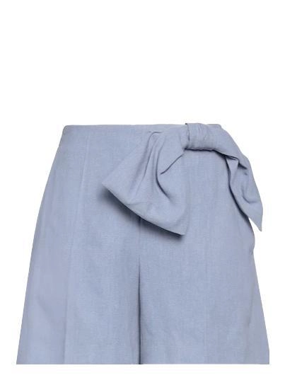 Chloé Bow Detail High Waisted Shorts - Blue