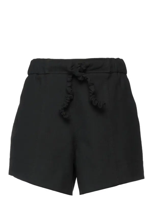 GANNI Drawstring Shorts - Black