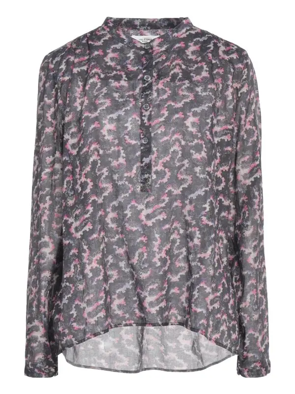 Isabel Marant Étoile Printed Long-sleeve Cover-up - Gray