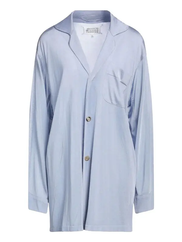 MAISON MARGIELA Knitted Cardigan - Blue