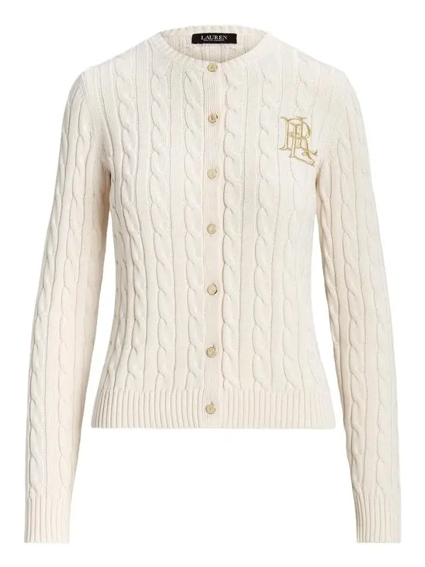 Ralph Lauren Cable Knit Cardigan - White