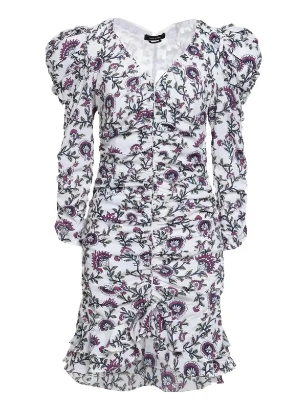 Isabel Marant Étoile Floral-print Crepe Dress - Gray