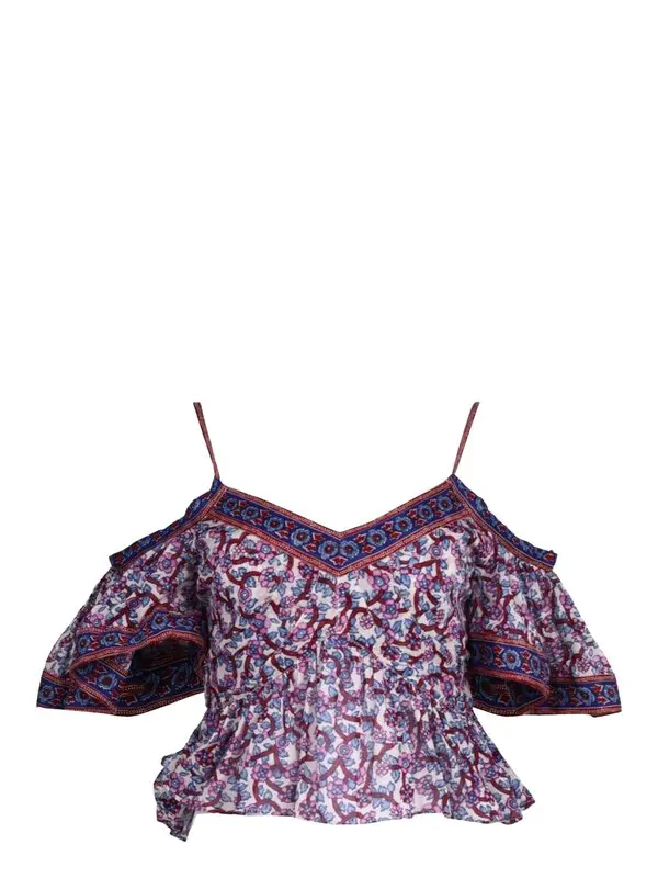 Isabel Marant Étoile Floral Print Cold Shoulder Camisole - Multicolor