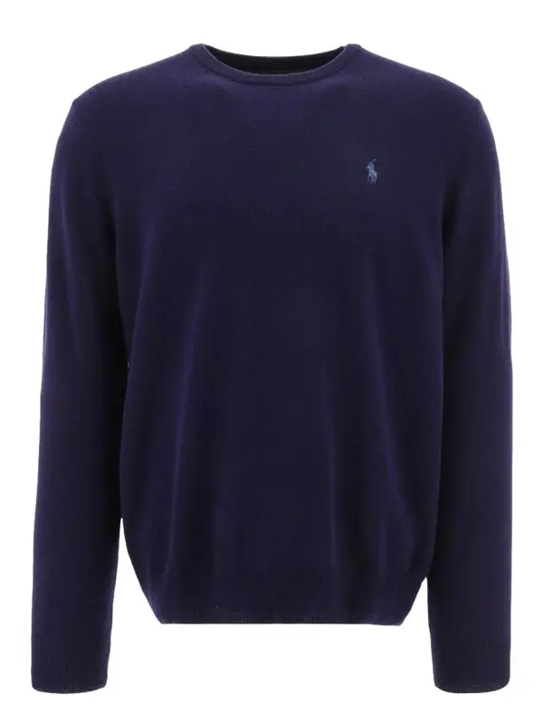 Polo Ralph Lauren Logo Round Neck Sweater - Black