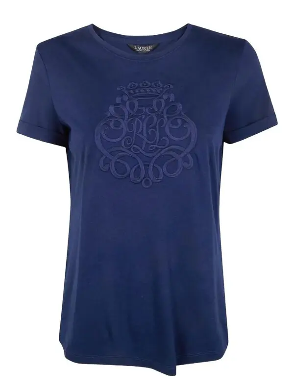 Ralph Lauren Embroidered Monogram T-shirt - Blue