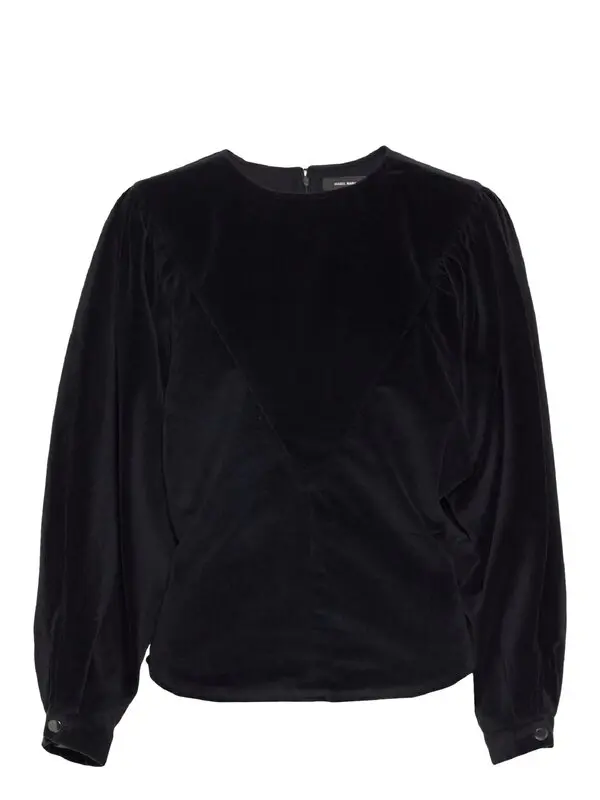 Isabel Marant Étoile Crew Neck Long-sleeved T-shirt - Black