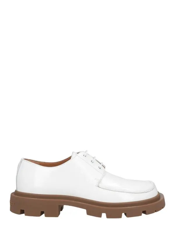 MAISON MARGIELA Square Toe Lace-up Shoes - White