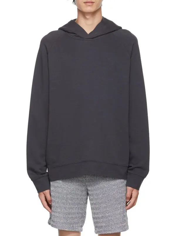Vince Logo Hooded Sweater - Black