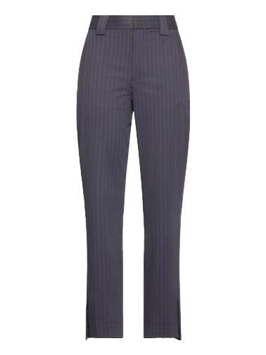 GANNI Pinstriped Tailored Stretch Trousers - Black