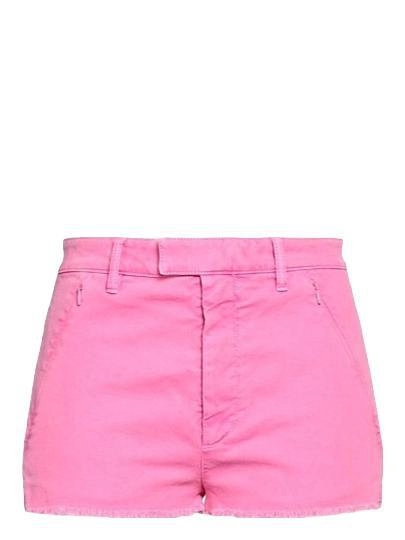 MAISON MARGIELA High Rise Denim Hot Pants - Pink