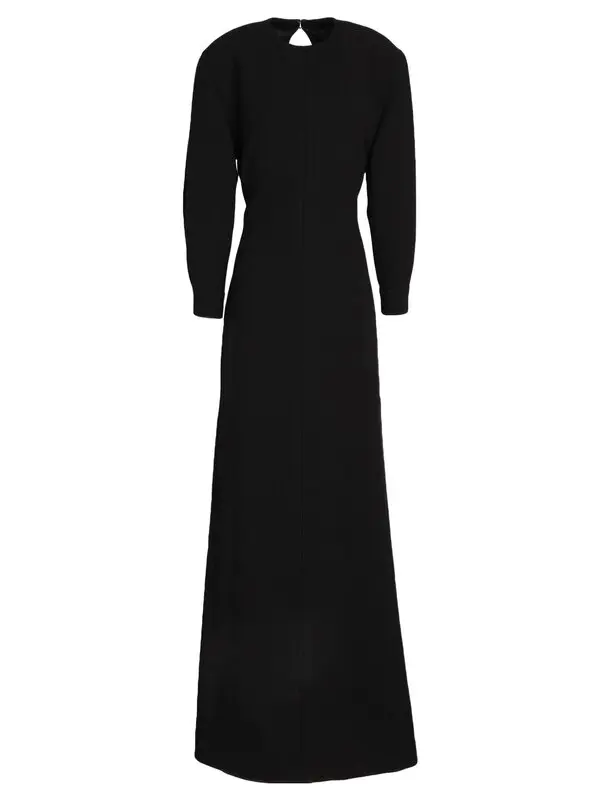 Saint Laurent Long Sleeve Gown - Black